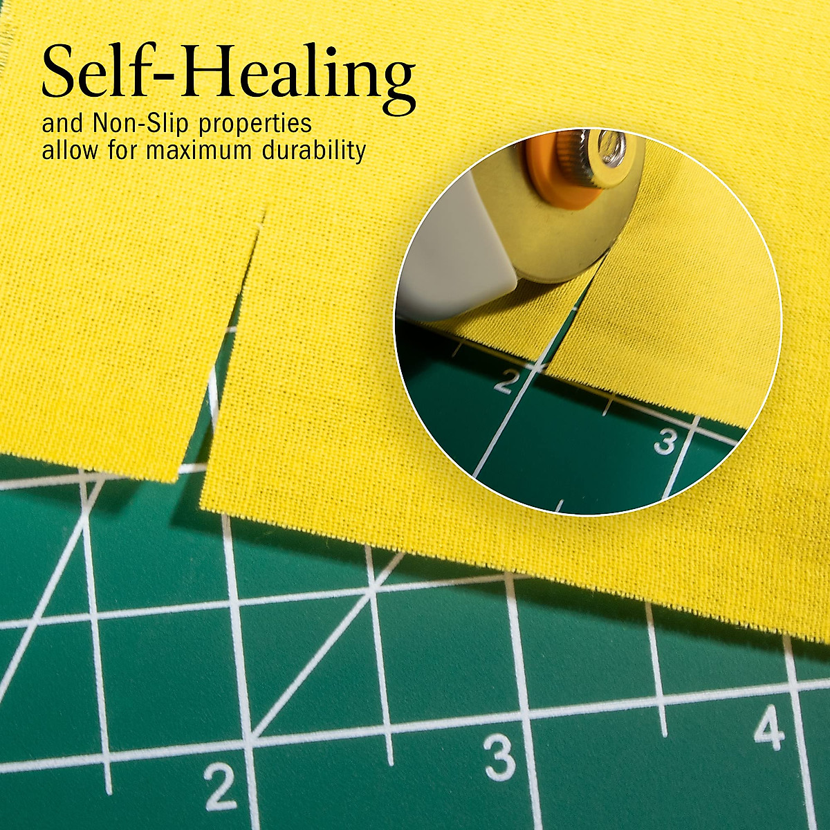 Breman Precision Self Healing Cutting Mat 24 x 36 Inch - Rotary Cutting Mats for Crafts - Craft Cutting Board for Crafting & Quilting - 2 Sided 5 Ply PVC Self Healing Mat - 24x36 Craft Cutting Mat