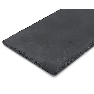 JIH Reptile Basking Platform 11.8 x 5.9 inch, Natural Rock Reptile Food Bowl Tortoise Feeding Dish Habitat Decor