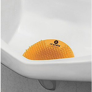 AirWorks AWSFUS231-BX Splash Free Urinal Screen, Citrus Grove, Light 0.22 lb., 8" Height, 6" Width, Orange (Pack of 10)