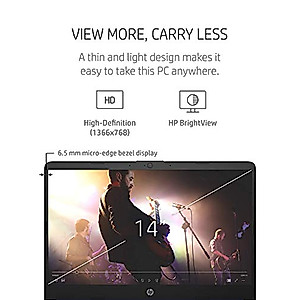 HP 14 Laptop, AMD 3020e Processor, 4 GB RAM, 64 GB eMMC Storage, 14-inch HD Display, Windows 10 Home in S Mode, Long Battery Life (14-fq0010nr, 2020) (Renewed)