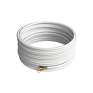 Cables Direct Online 500ft Solid 22/4 Alarm CCA FTP Shielded Cable for Low Voltage LED, Burglar System, Fire Detector, Security Station, Door Bell, 22AWG 4 Conductors Wire