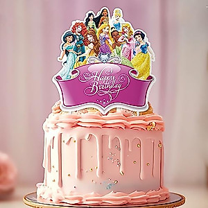 1 Princess Cake Topper for Children Girl Birthday Party Cake Decorations