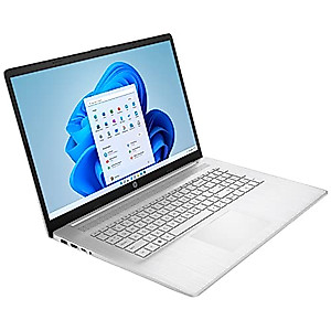 2023 HP 17 17.3" Touchscreen HD+ Business Laptop Computer, 12th Gen Intel 10-Core i5-1235U (Beat i7-1195G7), 8GB DDR4 RAM, 256GB PCIe SSD, WiFi, Bluetooth 5.0, Silver, Windows 11 Pro, BROAG HDMI Cable
