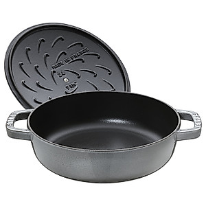 Staub 12612418 – Bräter Chistera 24 cm grau induktionsgeeignet 40511 – 471 – 0 (H. Nr.)