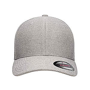 Flexfit Men's Melange Fitted, Light Heather, L/X-Large