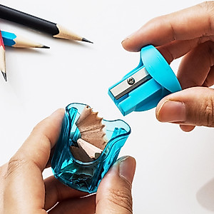 Amazon Basics School Pencil Sharpener, 1 Hole, 3-Pack