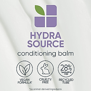 Biolage Hydra Source Conditioning Balm | Hydrates, Nourishes & Detangles Dry Damaged Hair | Moisturizing | Sulfate-Free | For Medium To Coarse Hair | Deep Conditioning | 16.9 Fl. Oz