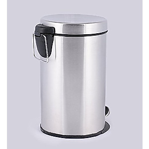 King International 1.3 Gallon Step Bathroom Trash Can, bathroom garbage can, bathroom trash can with lid Inside Removable Bucket, 7''X10'', bathroom accessories set, Wastebasket, Garbage Container Bin