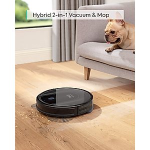 eufy by Anker, RoboVac G10 Hybrid, Smart Dynamic Navigation, 2-in-1 Sweep and mop, Wi-Fi, Super-Slim, 2000Pa Strong Suction, Quiet, Self-Charging, for Hard Floors Only(Renewed)