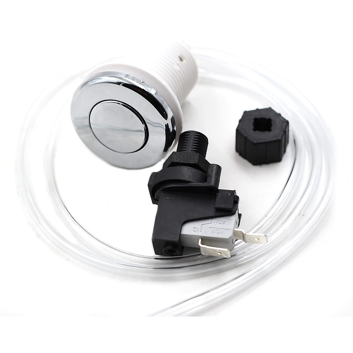 Garbage Disposer Air Switch Kit，Spa Bathtub Air Switch Button Kit，Evolution Food Waste Equipment