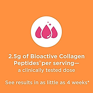 OLLY Collagen Gummy Rings, 2.5g of Clinically Tested Collagen, Boost Skin Elasticity & Reduce Wrinkles, Adult Supplement, Peach Flavor, 30 Count