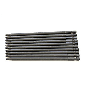 UFFY - 6" Inch Robertson Square SQ # 2 Power Impact Bit 10 pack 1/4 Hex