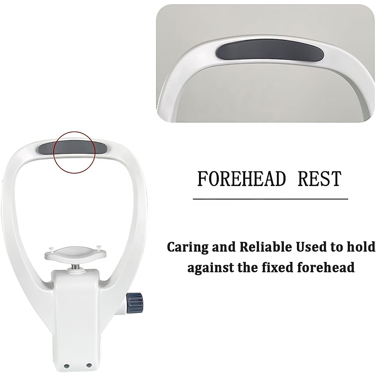 CFDZCP Optometry Lifting Chin Bracket Forehead Support Plastic Optometry Accessories ，Optical Instrument Chin Rest Forehead Bracket Set for Auto Refractometer and Other Devices