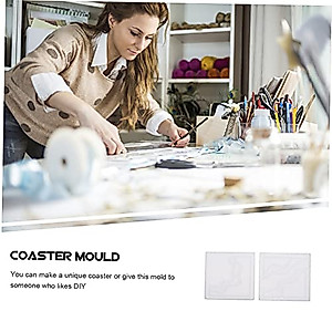 LIGHTAOTAO Ocean Jewelry 2pcs Coaster Mold Square Tray Stencils for Crafts De para Gelatinas Silicone Coasters Wave Coaster Silicone Resin Molds Birthday Present Resin Cup Pad Making Tools