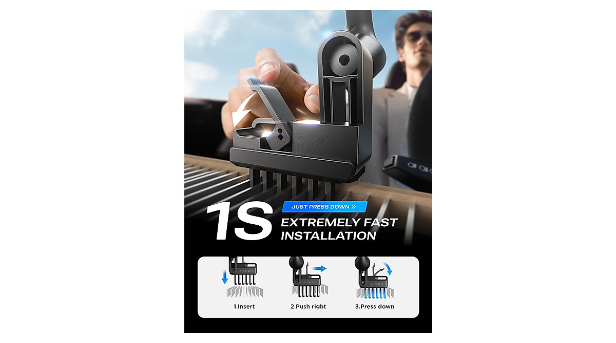LISEN Tesla Phone Mount - Easy Installation & Adjustable