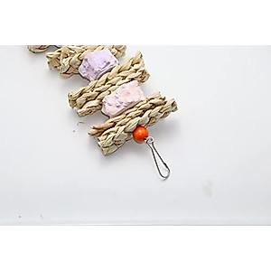 Litewoo Parrot Toy Bird Chew Toy High Calcium Plaster Hanging String Birdcage Accessories Suitable for Parrot Macaw African Grey Parrot Xuanfeng Parrot Bird Toy