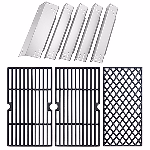 DGH474CRP Replacement Heat Tent Grates Grill Parts for Dyna Glo Grill Parts 70-02-411 Dyna glo DGH474CRP-D DGH474CRN-D Replacement Parts Grates Side Sear Plus Burner Heat Plates 70-02-412 Heat Shield