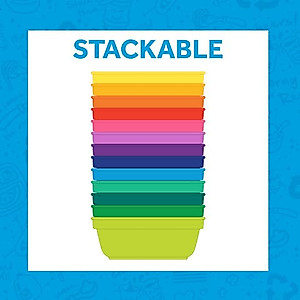 Re-Play Made in USA 12 Oz. Reusable Plastic Bowls, Pack of 4 Without Lid - Dishwasher and Microwave Safe Bowls for Snacks and Everyday Dining - Toddler Bowl Set 5.75" x 5.75" x 2", Modern Blush