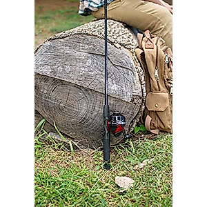 Zebco 404 Spincast Reel and Fishing Rod Combo, 5'6" 2-Piece Durable Fiberglass Rod with EVA Handle, Quickset Anti-Reverse Reel with Built-in Bite Alert, 28-Piece Tackle Pack,Black/Red