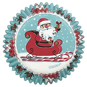 Wilton 75 Count Christmas Sweet Holiday Sharing Standard Baking Cups
