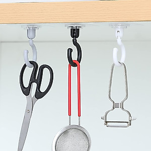Heavy Duty Adhesive Hook Coat Hook For Hanging Clothes Bag Hat Towel Closet Clothes House Hanger Rotating Utility Hook