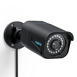 REOLINK 4K Security Camera Outdoor System, Surveillance IP PoE Camera with 25FPS Daytime, Human/Vehicle/Pet Detection, 100F IR Night Vision, Up to 256GB SD Card, RLC-810A (Black)