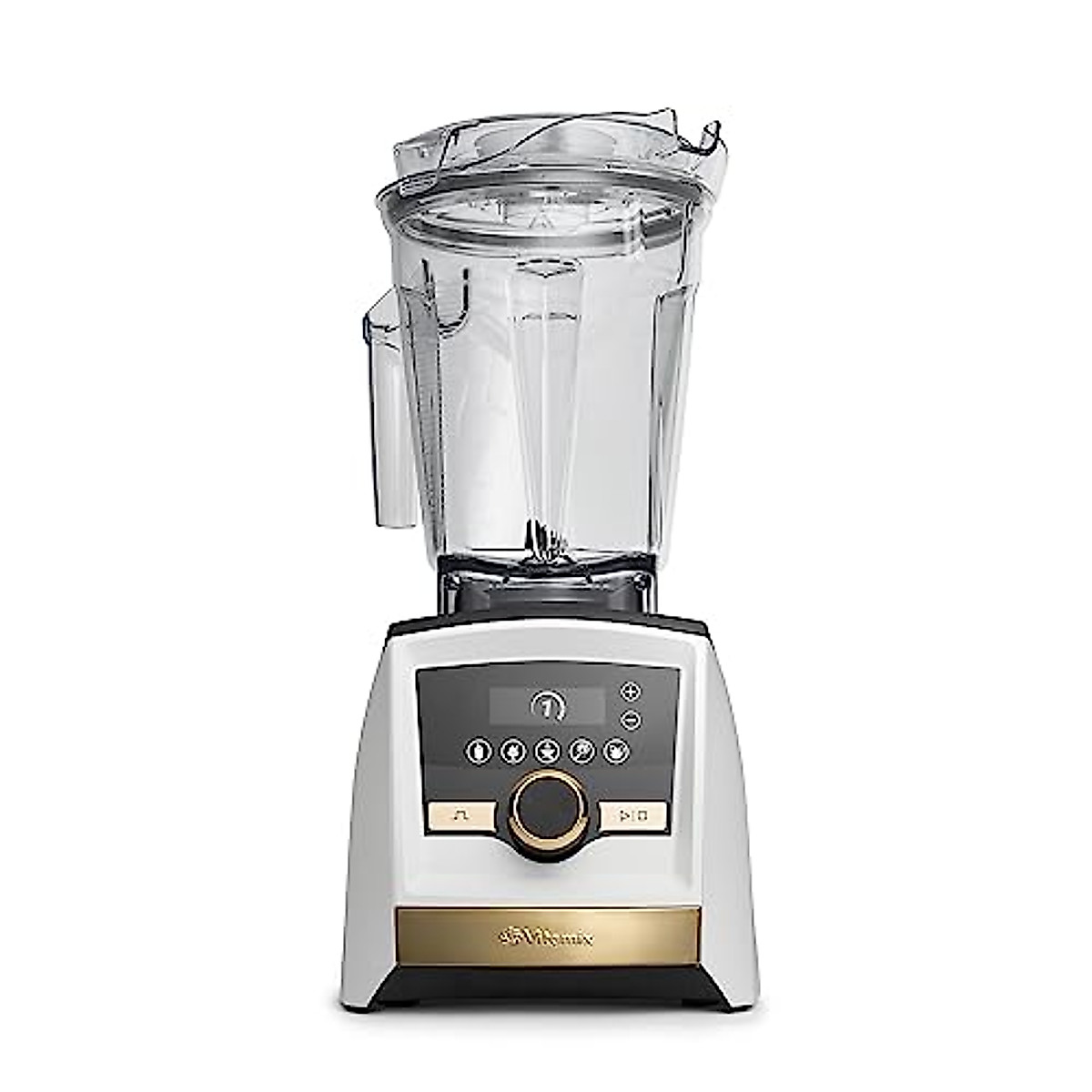 Vitamix A3500 Ascent Series Smart Blender, Professional-Grade, 64 oz. Low-Profile Container, White with Gold Accents
