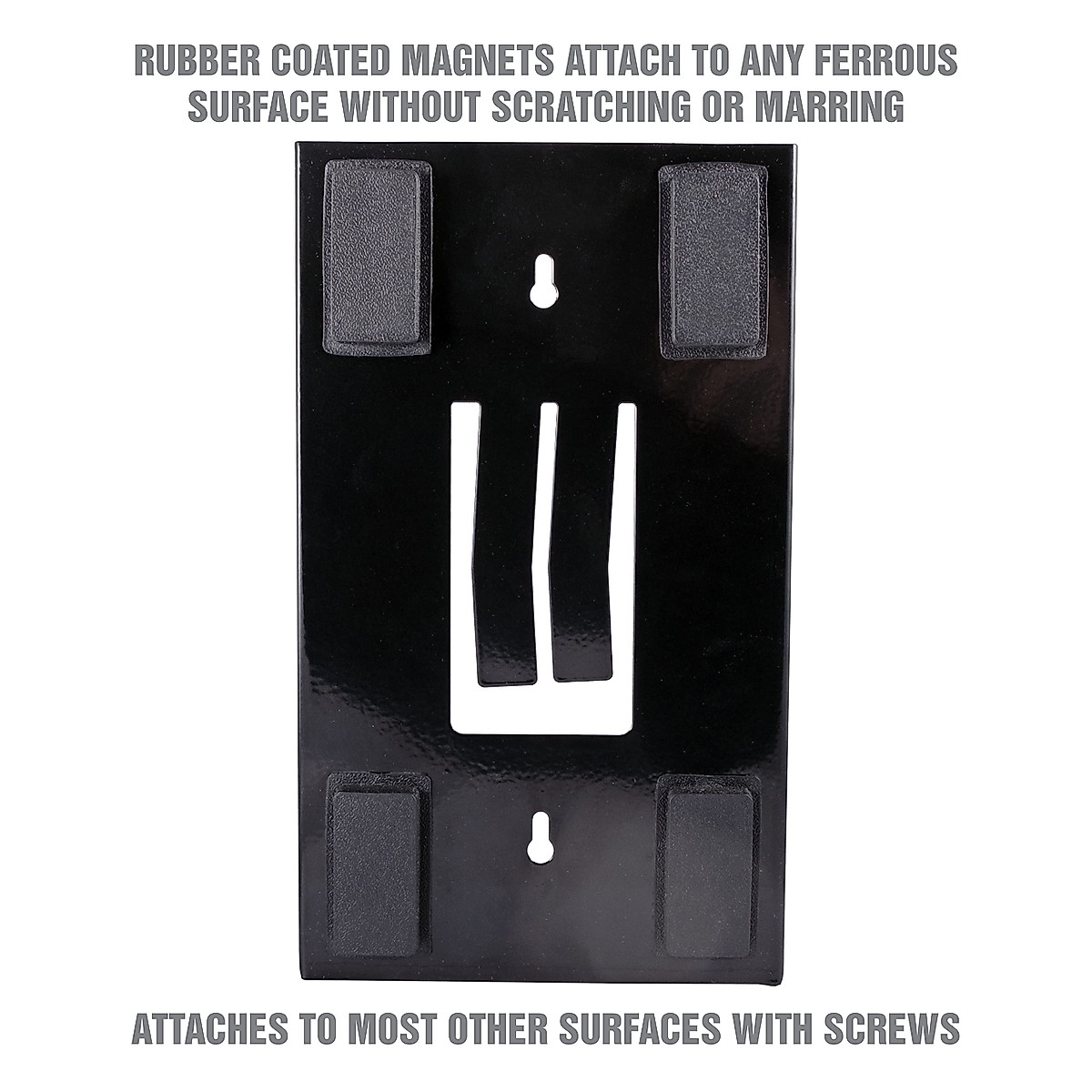 OEMTOOLS Magnetic Glove Dispenser, Glove Holder for Wall Mount, Magnetic Glove Box Holder, Box of Gloves Holder, Self Adjustable Spring Sides, Black