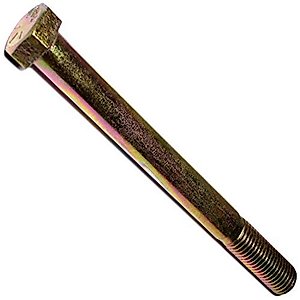 Hard-to-Find Fastener 014973381585 Grade 8 Hex Cap Screws 5#, 3/4-10 x 8, Piece-4 , yellow