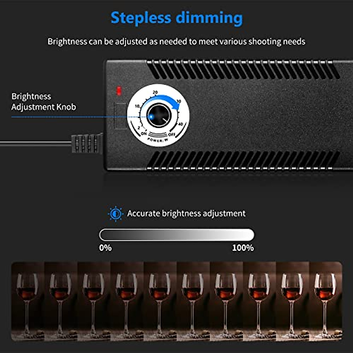 NEEWER Photo Studio Light Box, 20” x 20” Shooting Light Tent with Adjustable Brightness, Foldable and Portable Tabletop Photography Lighting Kit with 80 LED Lights and 4 Colored Backdrops