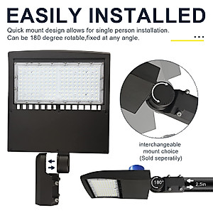 100W LED Parking Lot Light with Dusk to Dawn Photocell, 14000LM LED Shoebox Area Light 5000K Dimmable Commercial Street Lighting(400W HID/HPS Equiv.) - Slip Fitter Mount IP65 100-277V UL DLC Listed