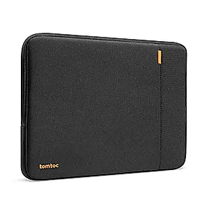 Tomtoc 360 Protective Laptop Sleeve for 11.6-inch Convertible Chromebook, Water-Resistant Shockproof Case with Accessory Pouch, Black