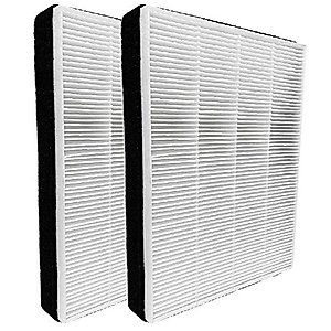 Nispira F2 True HEPA Filter Replacement Compatible with Filtrete Room Air Purifier FAP-C02WA-G2, FAP-C03BA-G2, FAP-T03BA-G2, 2 Packs