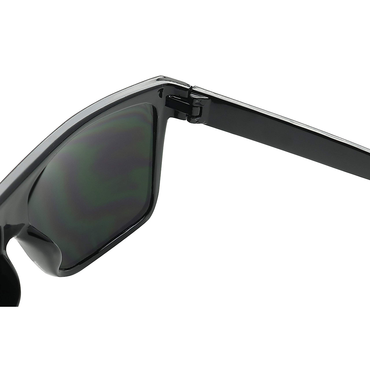 ShadyVEU Oversized Super Dark Lens Square Sunglasses Flat Top Large Black Out Shades for Migraines, Light Sensitivity