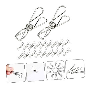 SEWACC Sturdy Metal Chip Bag Clips Snack Bag Clips Food Clips Food Bag Clips Kitchen Bag Clips Chip Clips