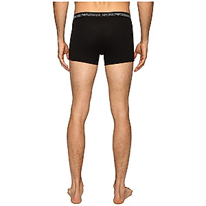 Emporio Armani Men's Cotton Boxer Briefs, 3-Pack, New Black, Large