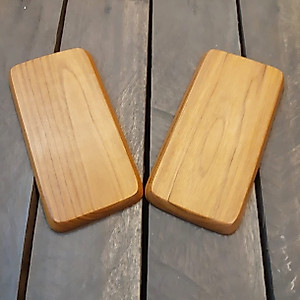 Cozinest Serving Platter Teak Wood – Rectangular Serving Tray 5 x 10 inches Party Wooden Platters Wood Tray for Display Fruit Snacks Dessert Appetizer Sushi Food Decorative (Natural Wood 1)