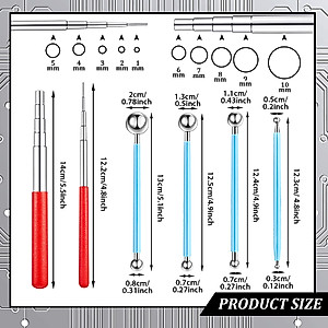 24Pcs Metal Puzzle Tool Set DIY Metal Model Kits Tools with Clippers Edge Bending Tool Tab Twisting Tool Cylinder Cone Shape Bend Assist Tool Wire Wrapping Mandrel Ball Stylus and Bag for Metal Puzzle