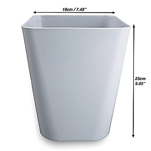 FUOCCI Small Trash Can 6L 7.48 x 9.06 in. Bathroom Trash Can Waste Basket Mini Trash Can Garbage Can Trash Bins Trash Can Durable & Modern for Office & Home Use, Kitchens, Bedrooms & Bathroom.