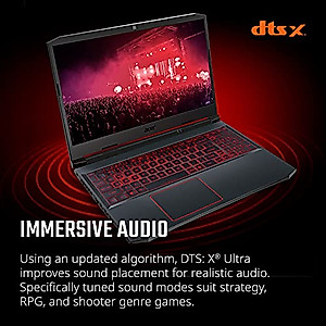 Acer Nitro 5 AN515-55-53E5 Gaming Laptop | Intel Core i5-10300H | NVIDIA GeForce RTX 3050 GPU | 15.6" FHD 144Hz IPS Display | 8GB DDR4 | 256GB NVMe SSD | Intel Wi-Fi 6 | Backlit Keyboard