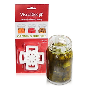 ViscoDisc Canning Buddies - Regular Mouth Mason Jar Inserts