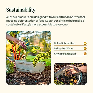 Vego garden Raised Garden Bed Kits, 17" Tall 6 in 1 Modular Metal Raised Planter Bed for Vegetables Flowers Patio Ground Planter Box-Olive Green