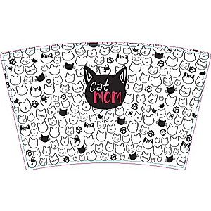 Elanze Designs Cat Mom Stainless Steel 16 oz Travel Mug with Lid