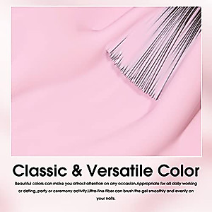 VENALISA Hema-Free Pink Gel Nail Polish Set- 6 Colors Popular Nude Pink Gel Polish Kit, Soak Off LED Nail Lamp Light Pink Gel Manicure Kit DIY at Home Salon Gifts for Women Girls