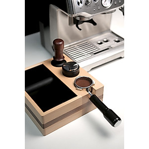 Espresso Portafilter 54mm Double Spouts - Compatible with Breville Bambino, Duo-Temp, Infuser, Barista Express, Barista Touch, Barista Pro, Sage Barista Machine - Stainless Steel with Filter Basket