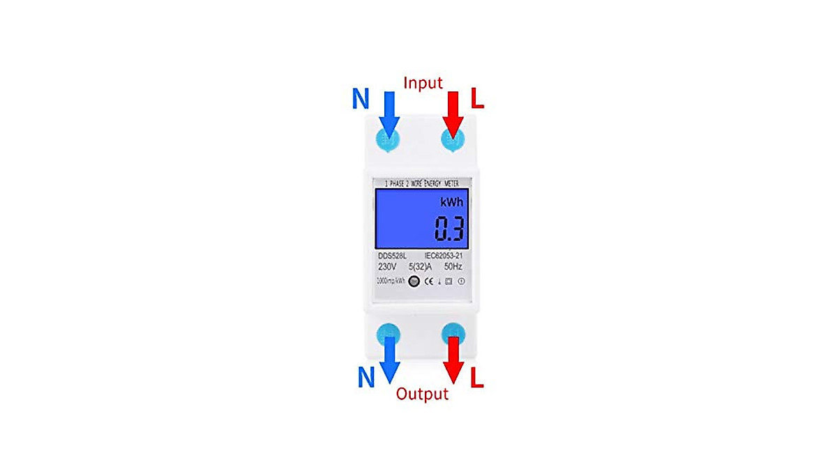 Single Phase Energy Meter 110-130V LCD Power Meter 5-32A