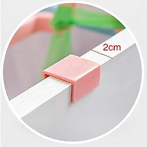 WOIWO 4 PCS Kitchen Door Back Type Portable Garbage Bag Holder Household Cabinet Door Behind The Cloth Rack Trash Rack