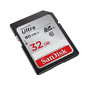 SanDisk Ultra 32GB Class 10 SDHC UHS-I Memory Card up to 80MB/s (SDSDUNC-032G-GN6IN)