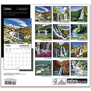 National Geographic Waterfalls 2021 Wall Calendar