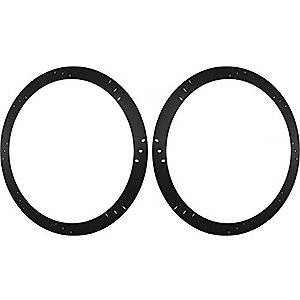 12" Subwoofer Speaker Spacers Depth Extender Extending Rings - 1/4" thick - ID: 11 1/8" OD: 12 7/8" - 1 Pair - SSK12 - Stackable - Perfect For Framing Fiberglass Enclosures